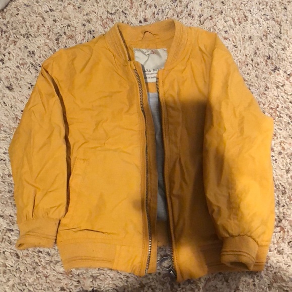 Zara | Jackets & Coats | Zara Yellow Jacket | Poshmark